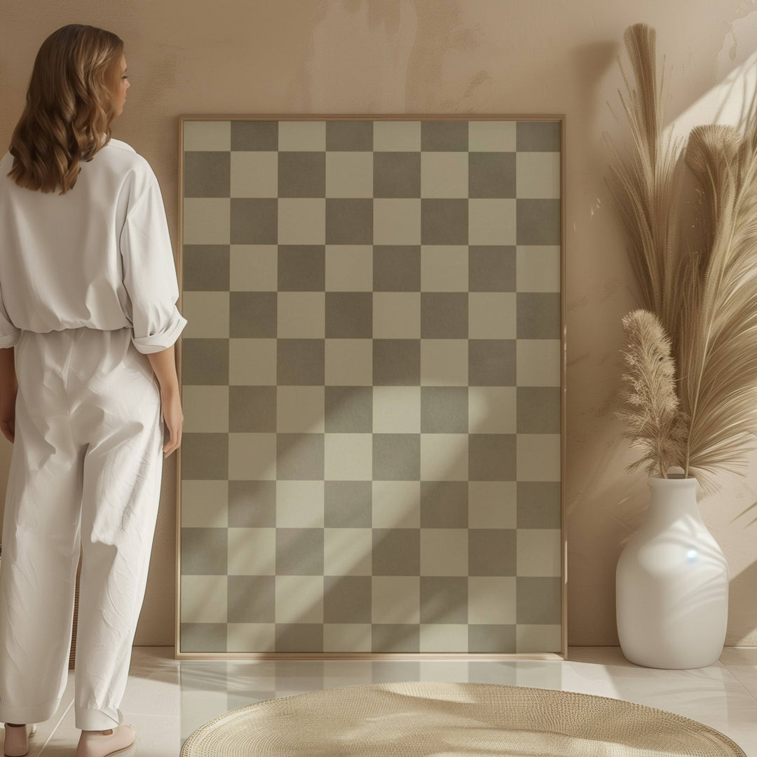 Checkerboard - Sage Green – AureousHome