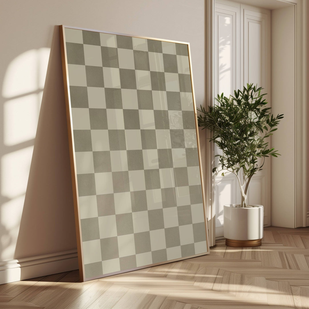 Checkerboard - Sage Green – AureousHome