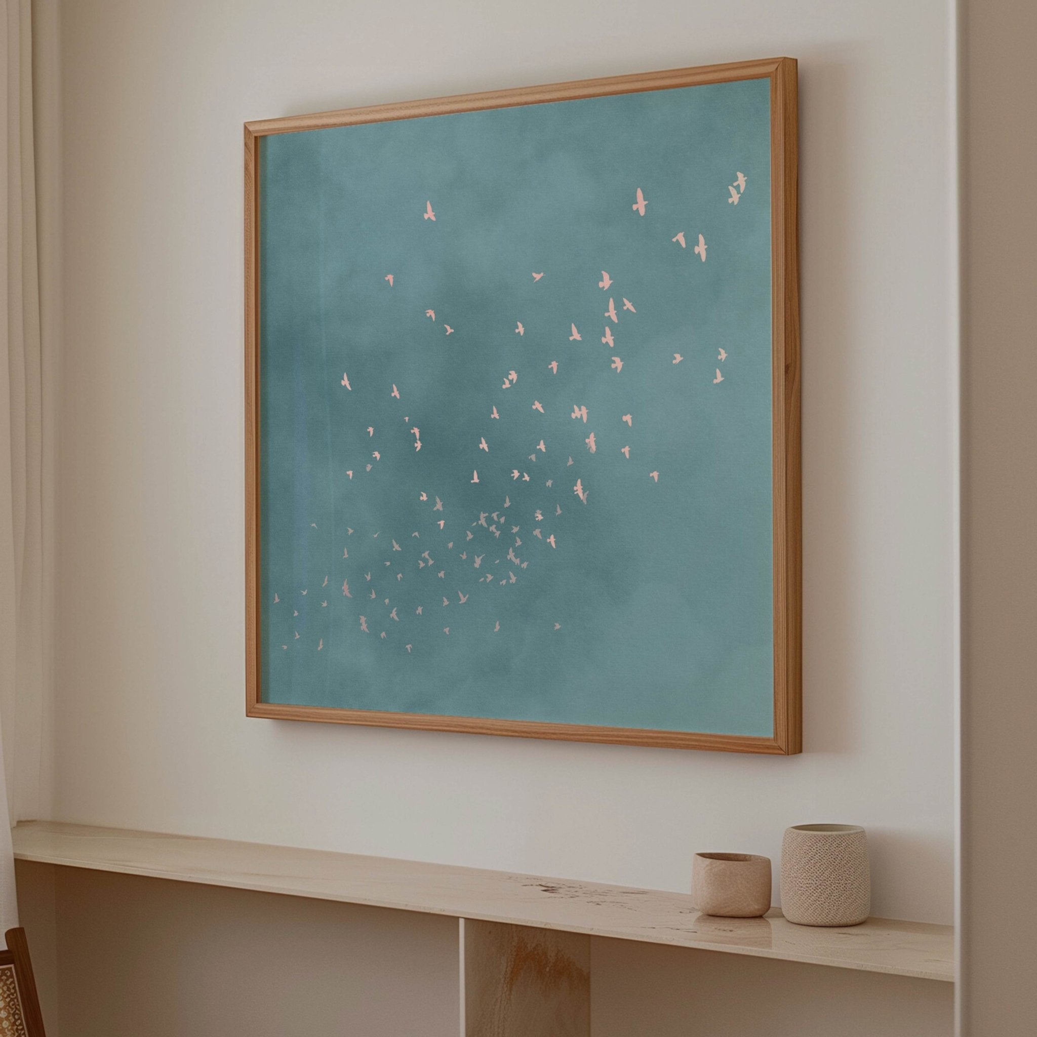 Flock - Square / Blue – AureousHome