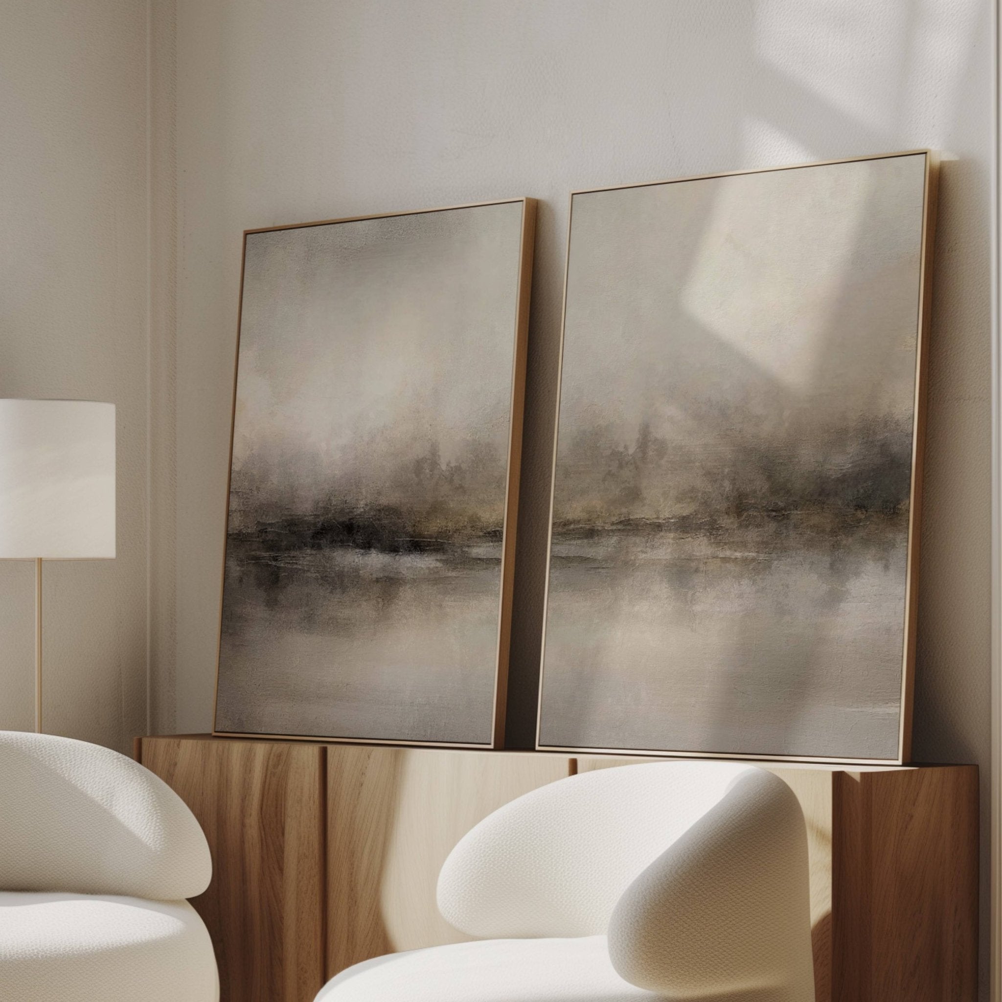 Haze Framed Canvas Duo Aureoushome