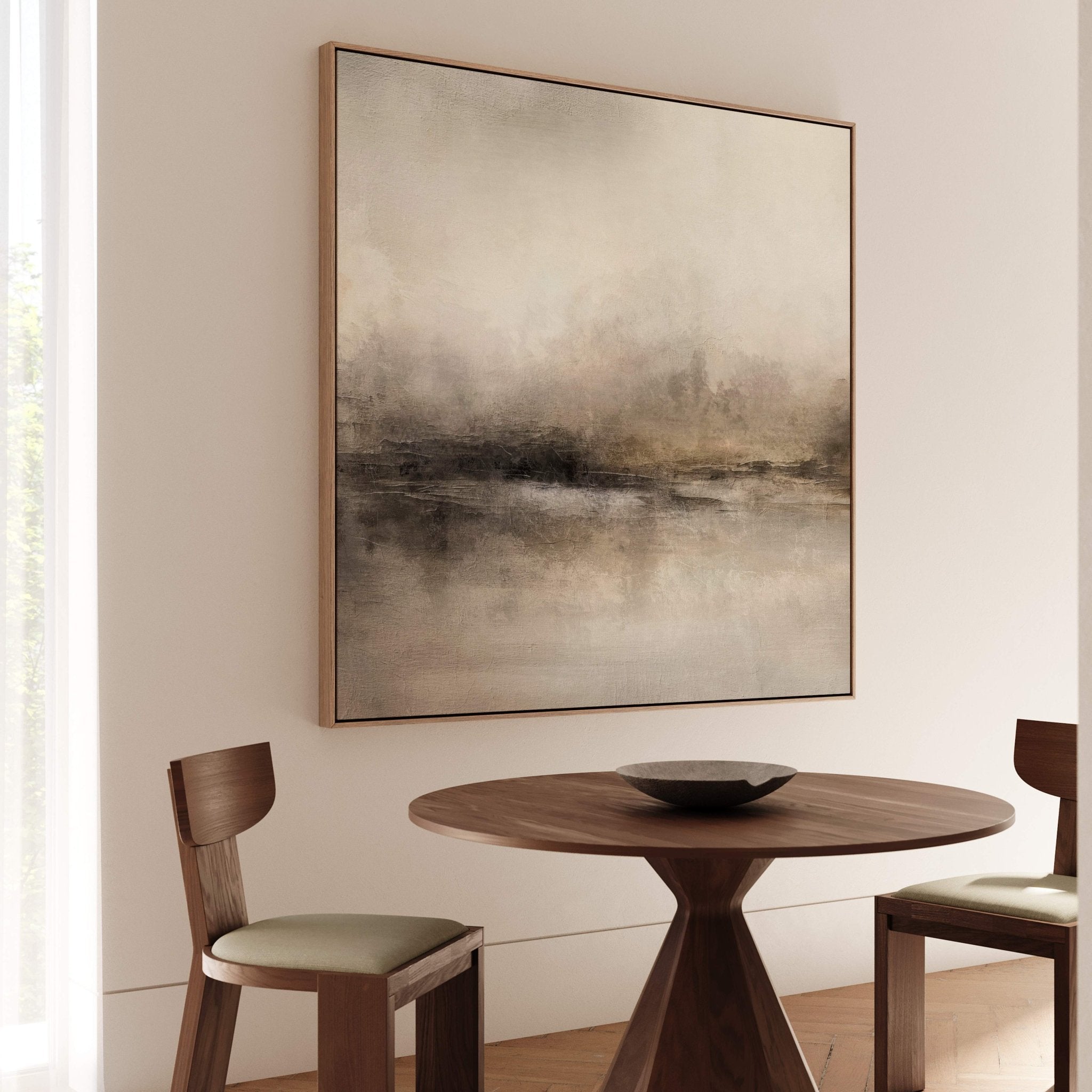 Haze Square Framed Canvas – AureousHome