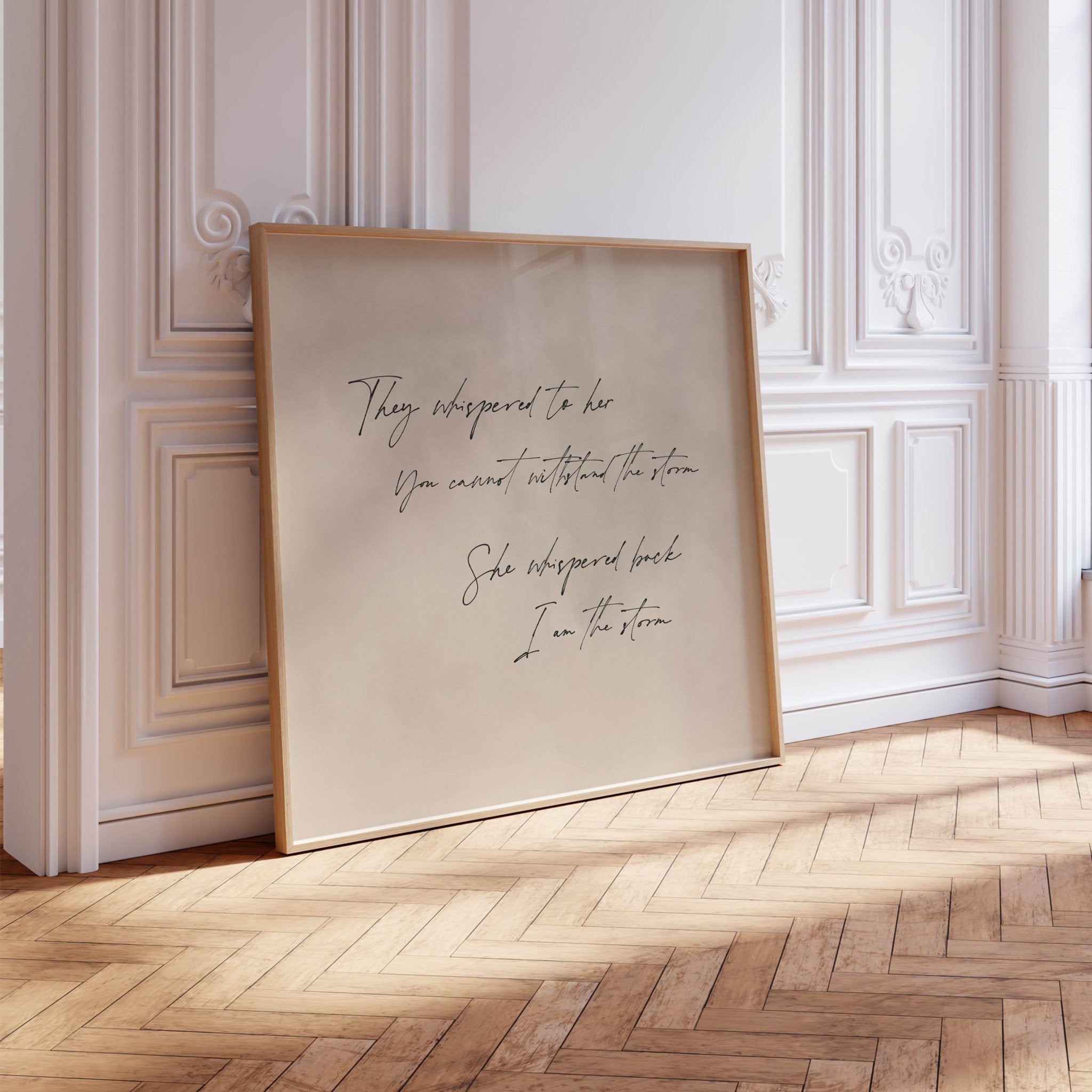 I am the Storm - Square / Neutral – AureousHome