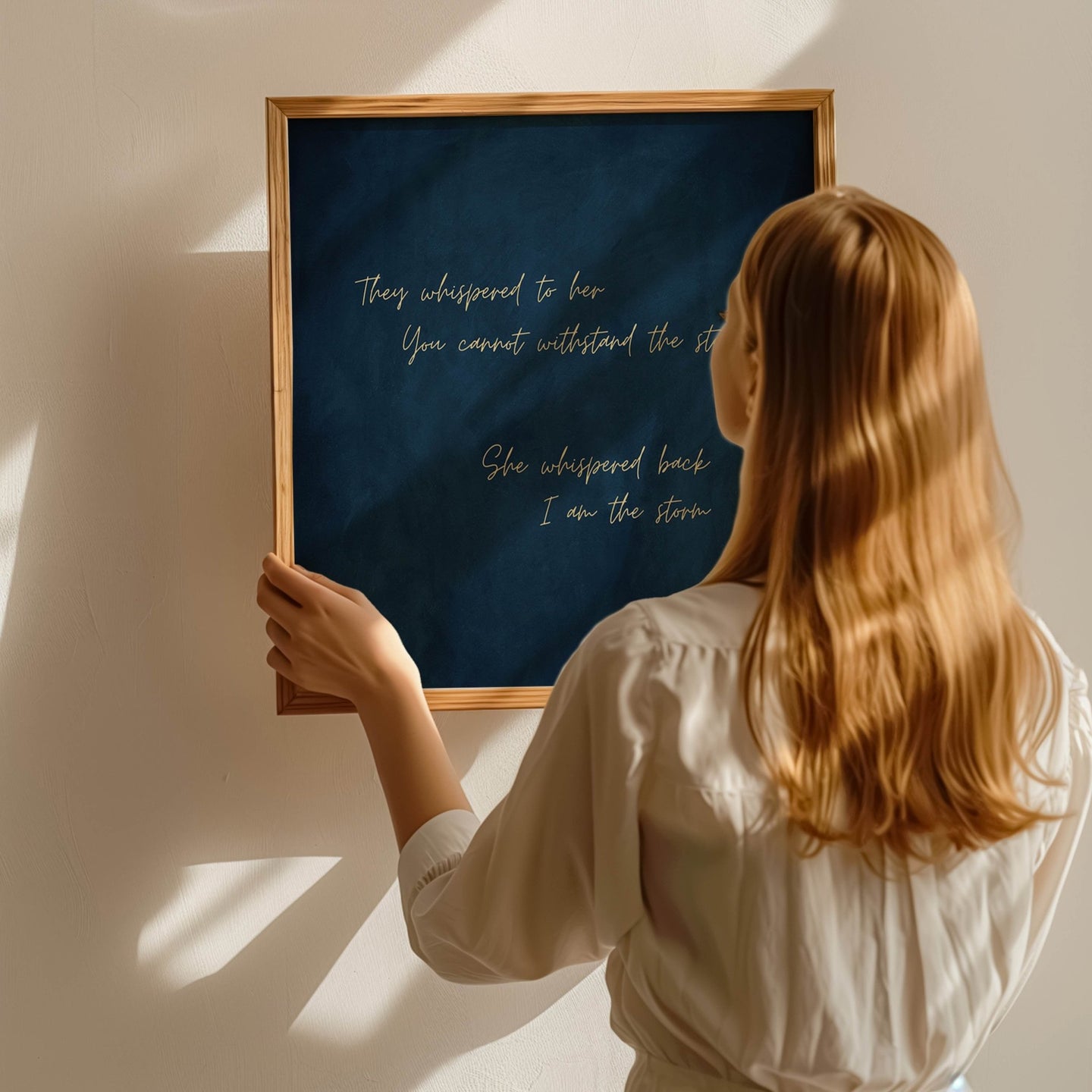 I am the Storm - Square / Sapphire – AureousHome