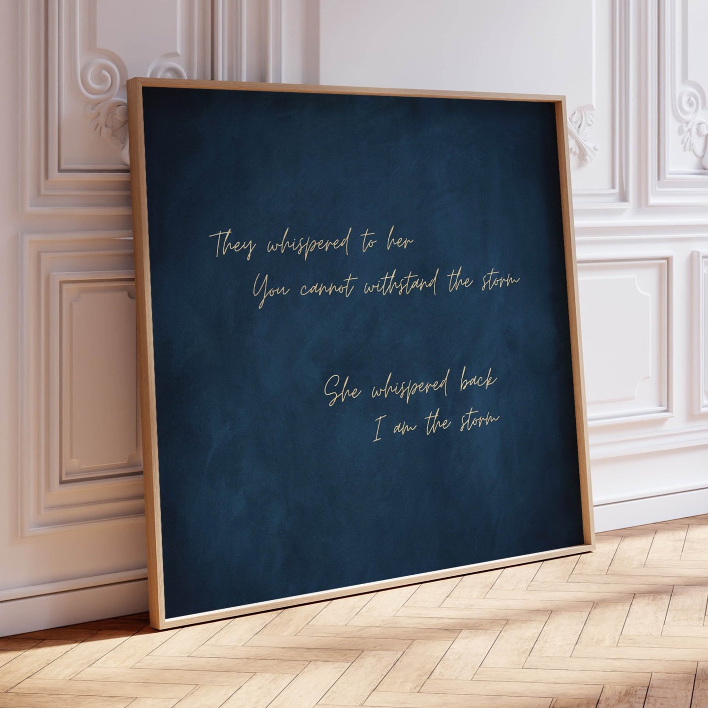 I am the Storm - Square / Sapphire – AureousHome