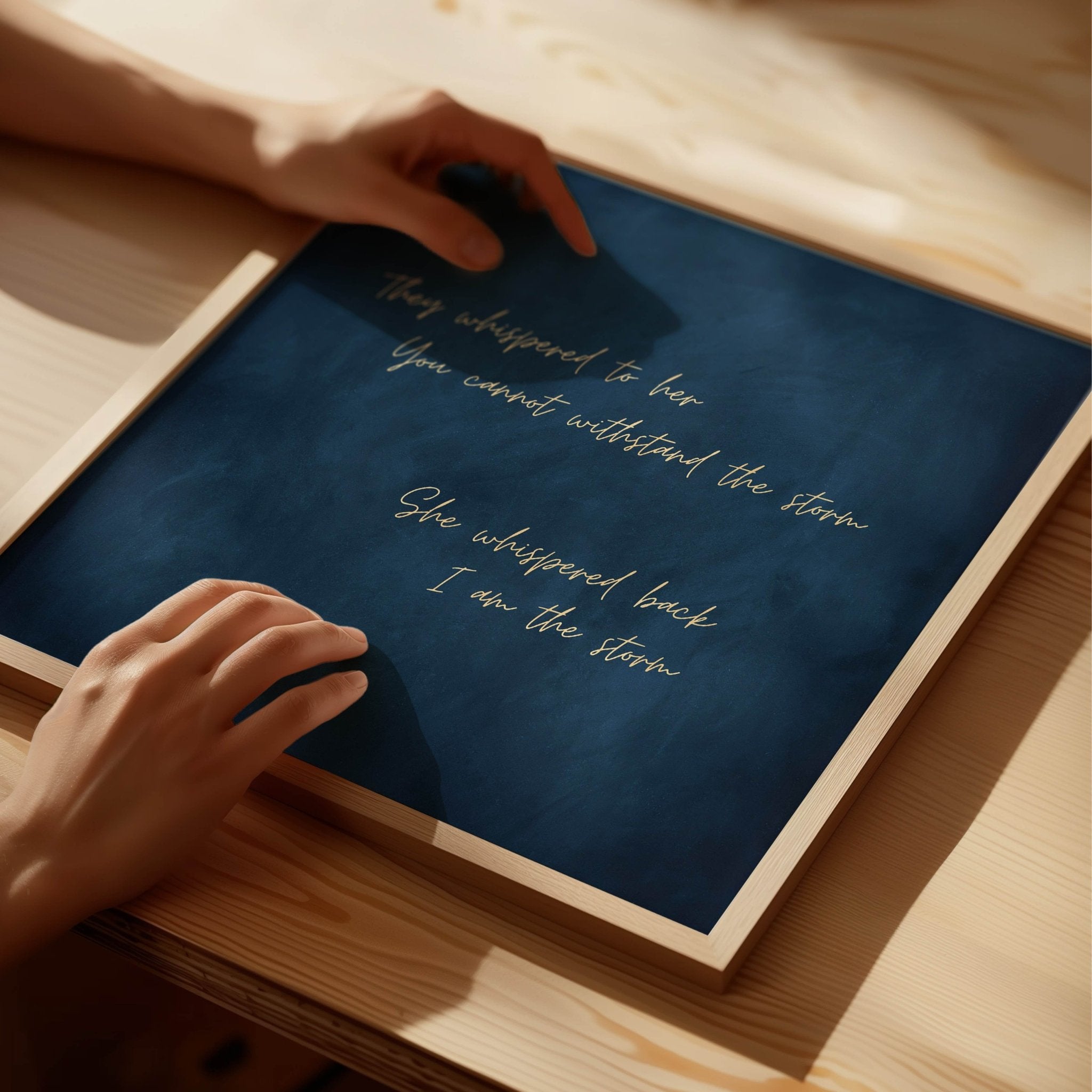 I am the Storm - Square / Sapphire – AureousHome