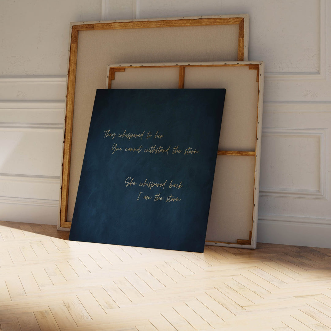 I am the Storm - Square / Sapphire – AureousHome