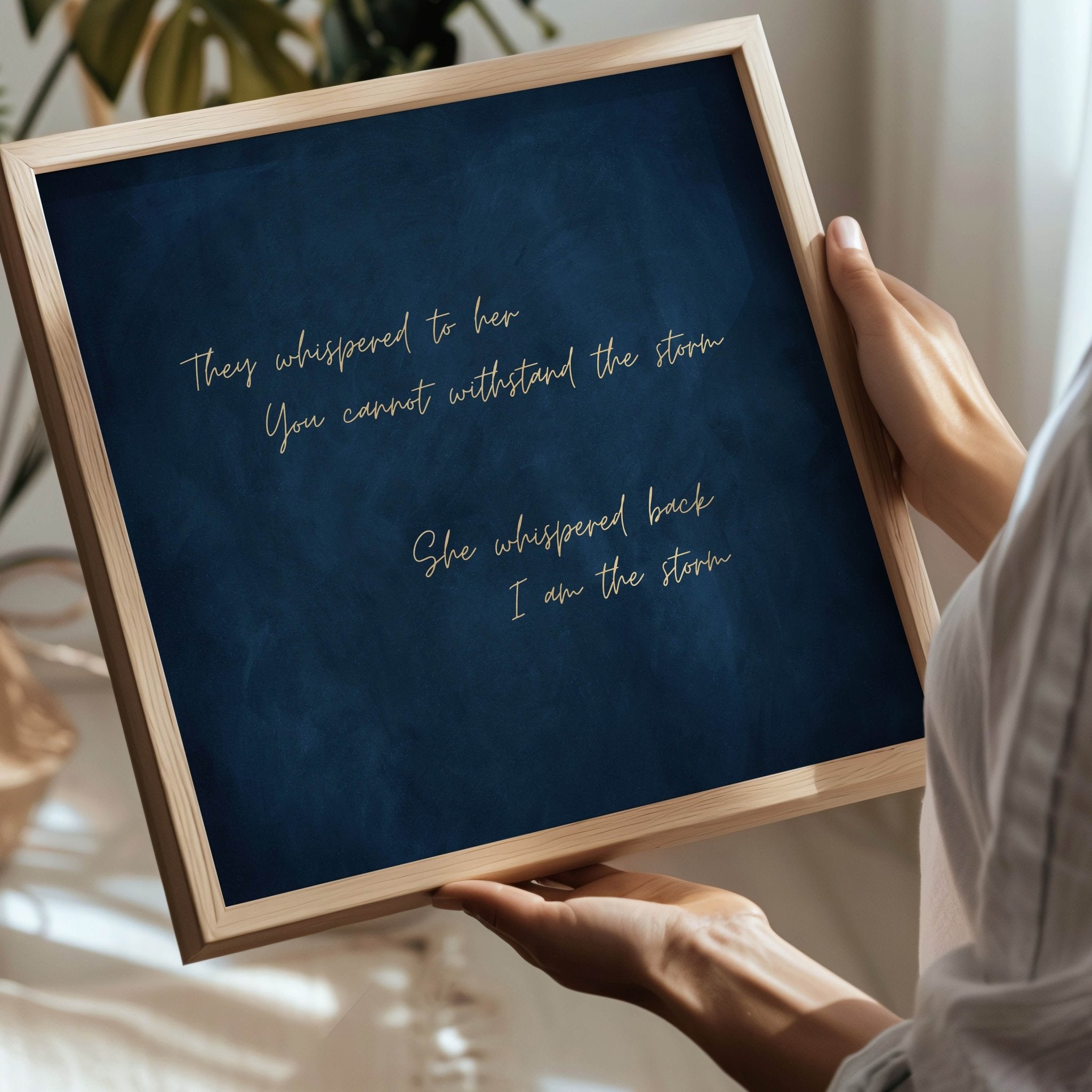 I am the Storm - Square / Sapphire – AureousHome