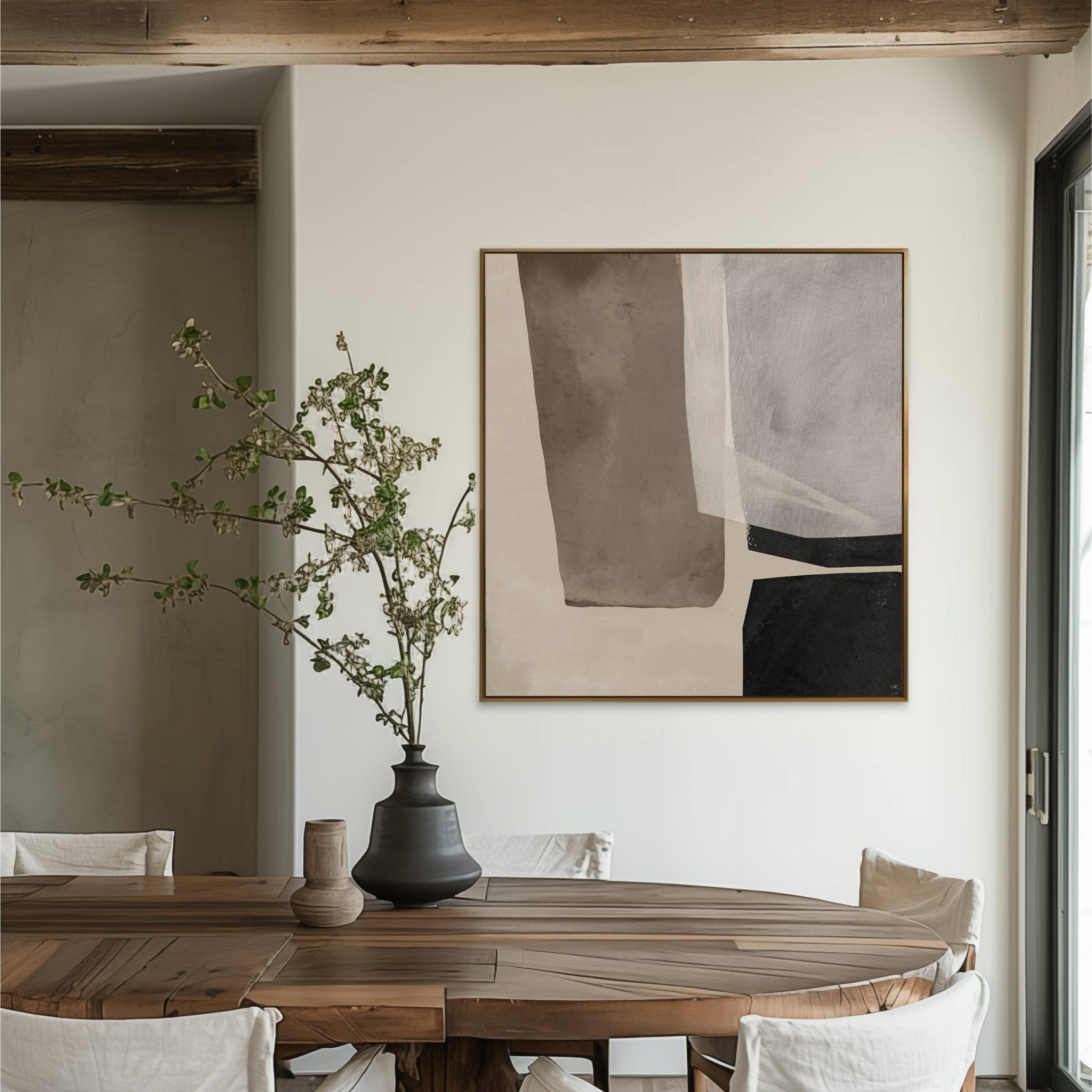 Olive Square Framed Canvas – AureousHome