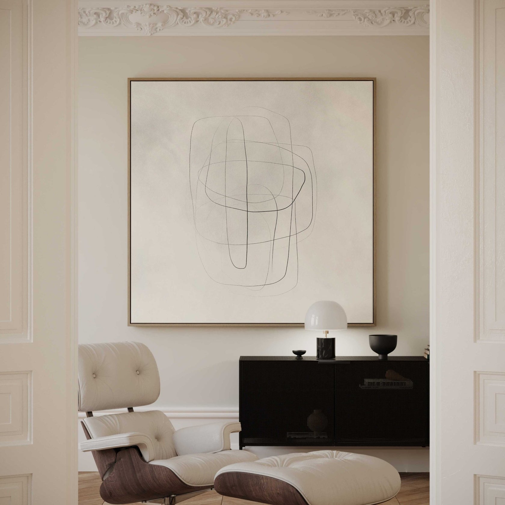 Art of Lines Canvas - Square – AureousHome