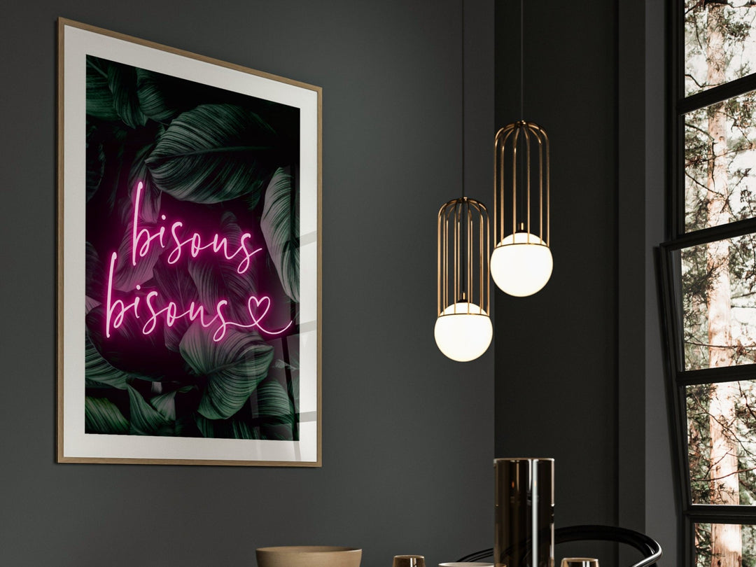 Bisous Bisous - Neon Pink – AureousHome