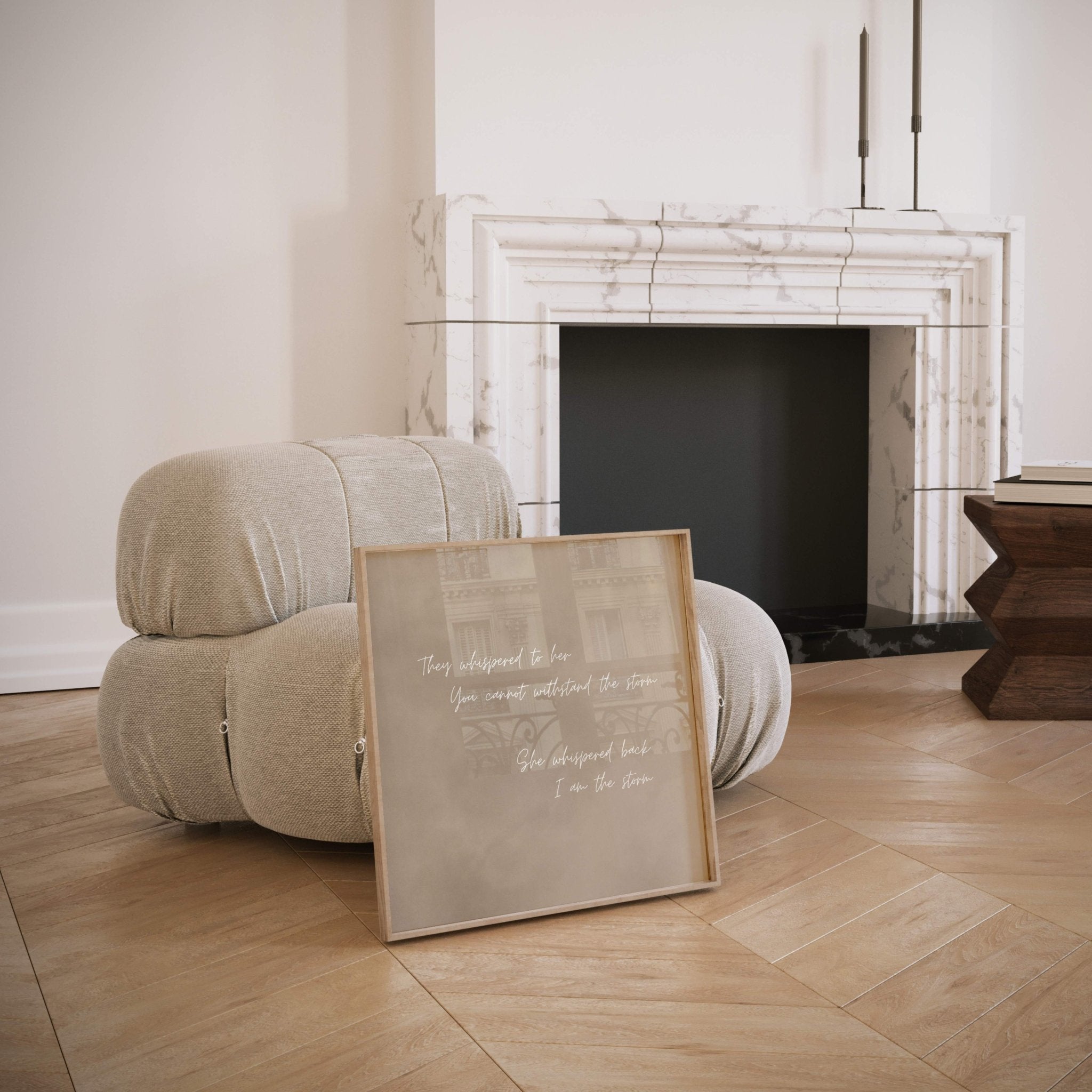 I am the Storm - Square / White – AureousHome