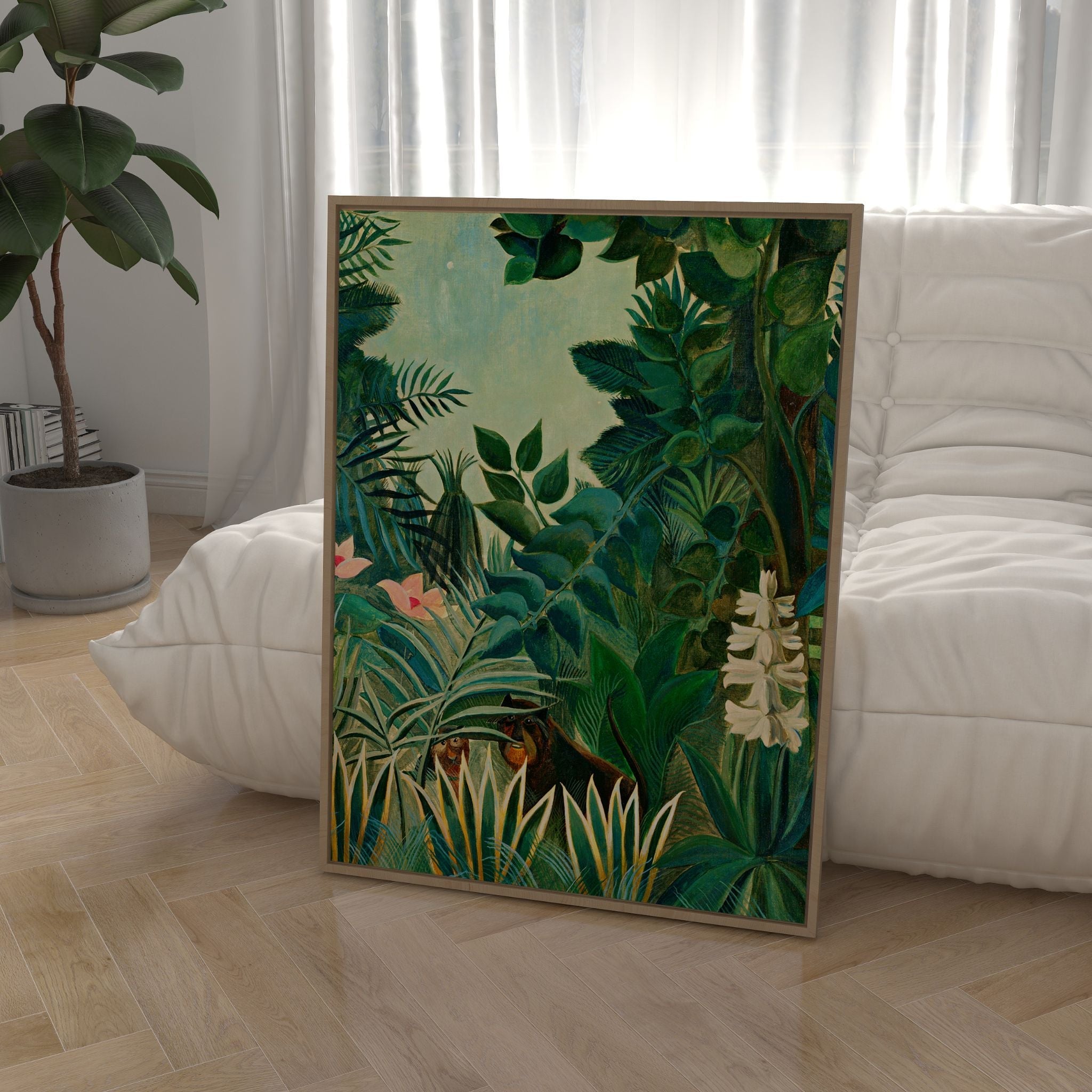 The Equatorial Jungle Framed Canvas – AureousHome